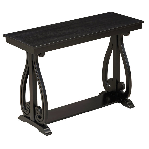 Alcott Hill Rustic Vintage Console Table, Farmhouse Style Entryway Table With Open Shelf | Wayfair